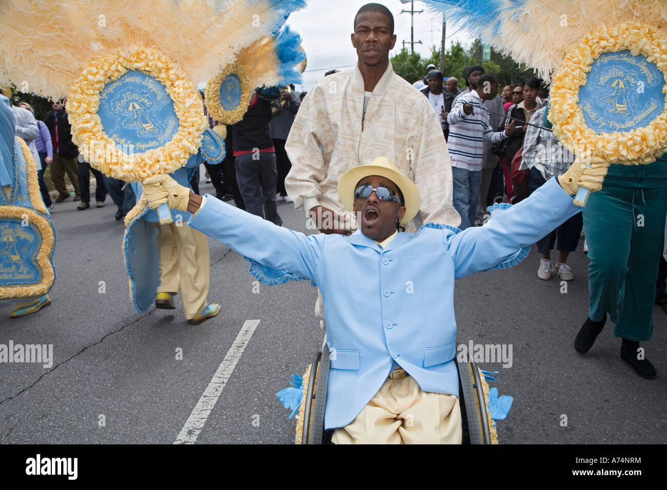 New Orleans Second Line Parade Stock Photo - Alamy