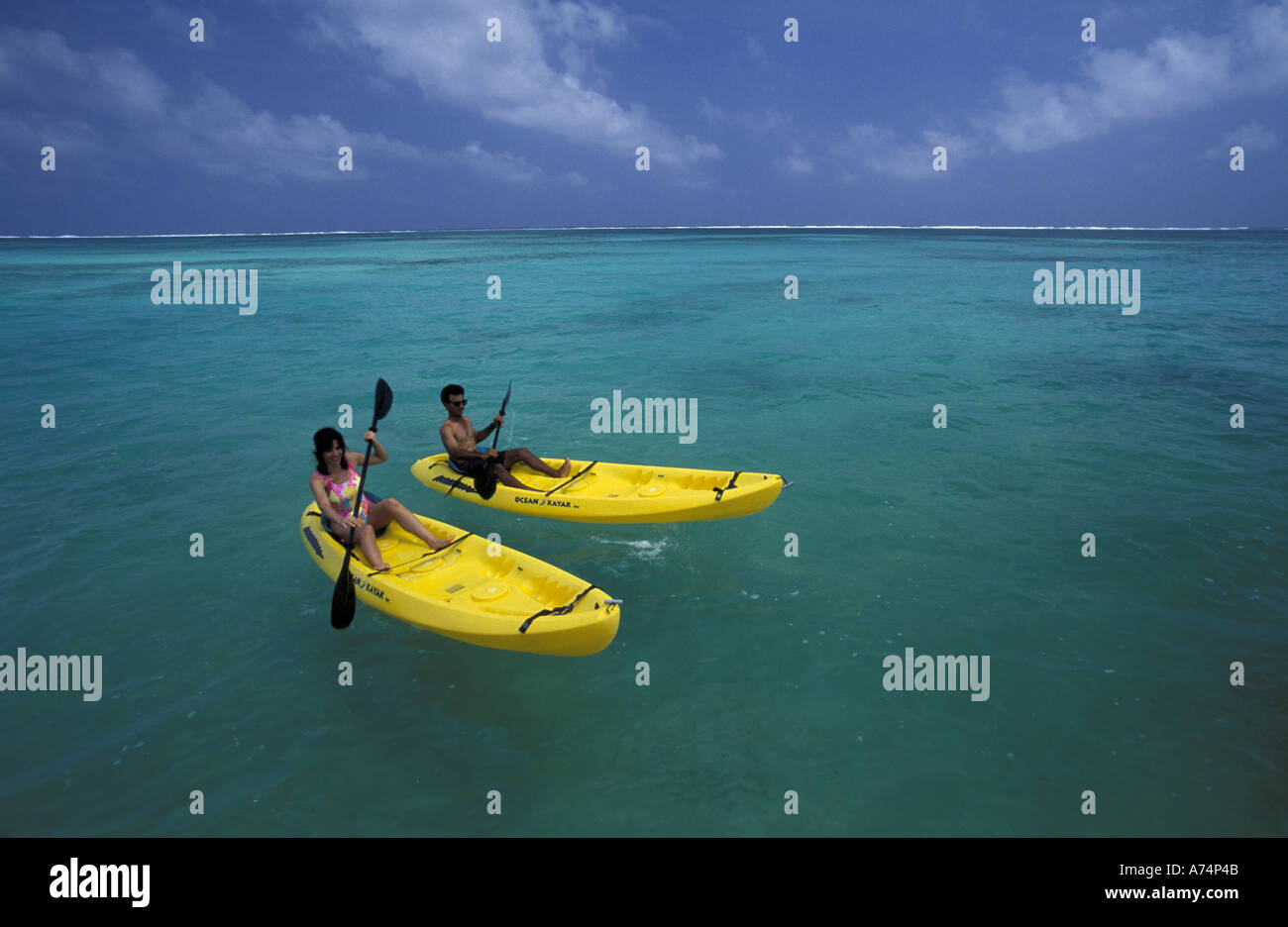 Belize kayak caye hi-res stock photography and images - Alamy