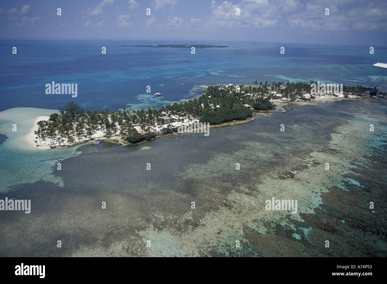 CA, Belize, Turneffe Cay Atoll. Turneffe Island Lodge Stock Photo - Alamy