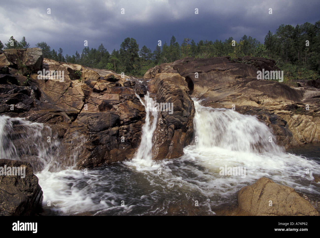CA, Belize, Rio on Frio waterfalls, Cayo district Stock Photo - Alamy