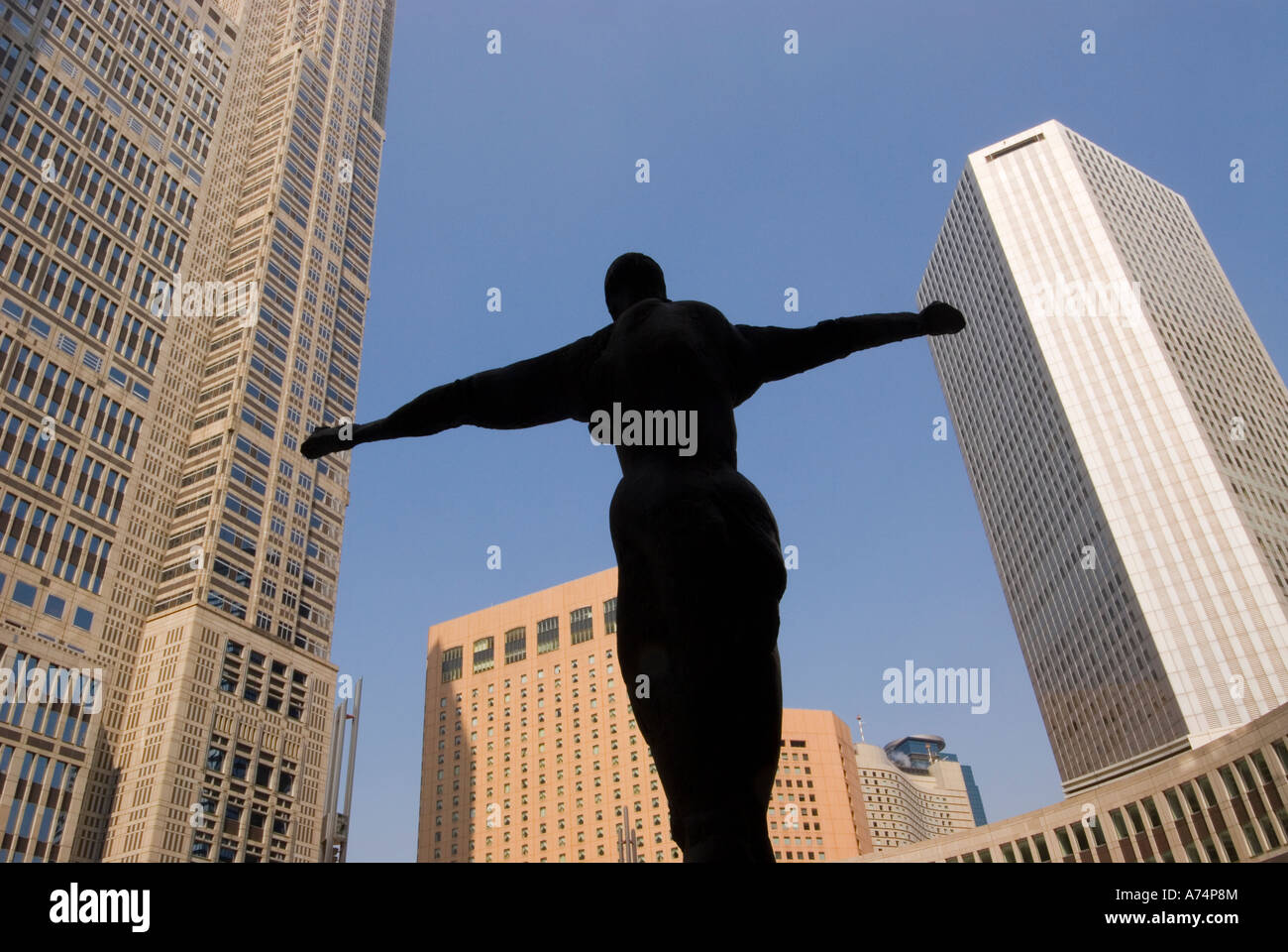 One of several statues Tokyo Metropolitan Government Buildings Shinjuku ...