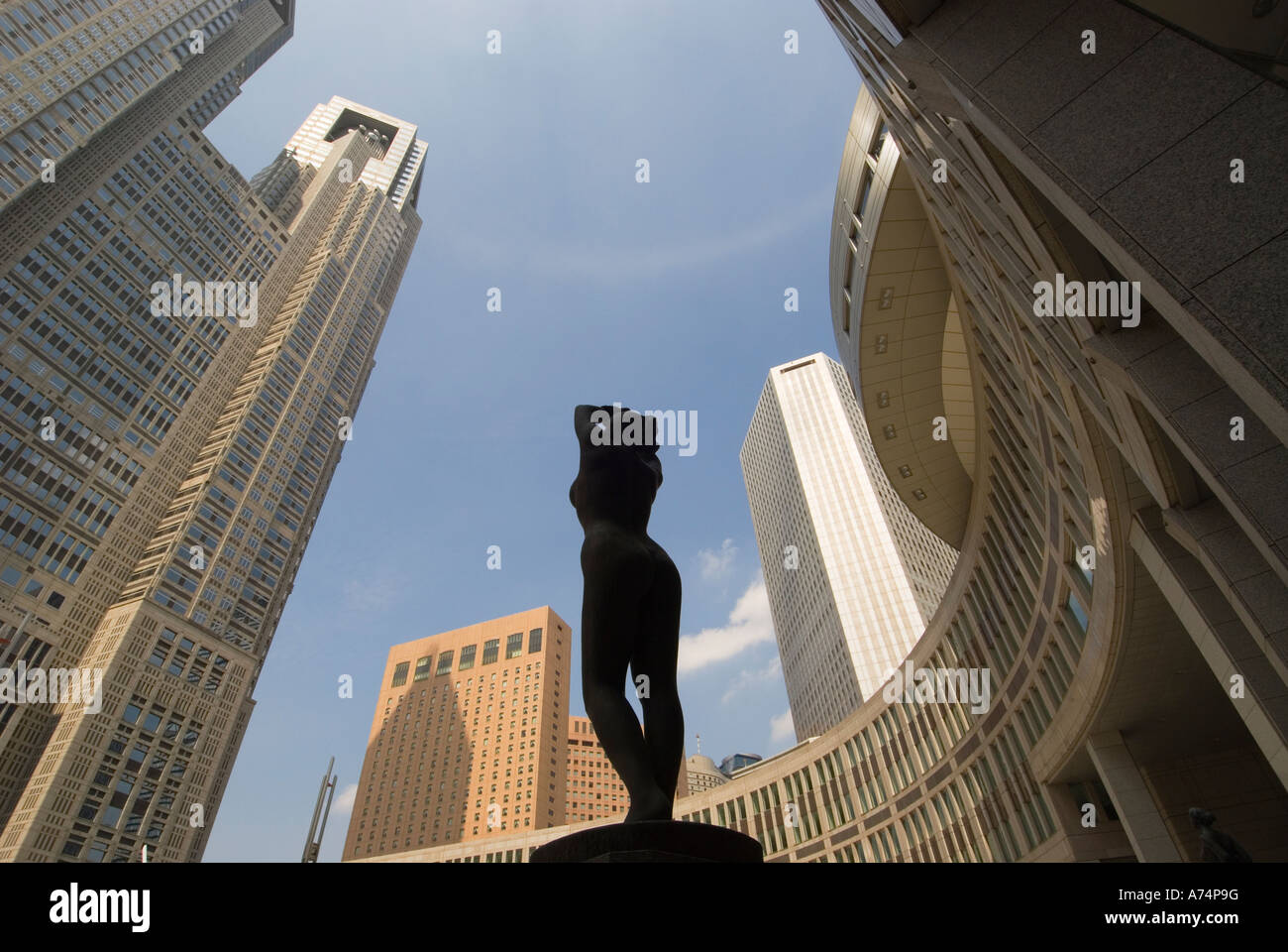 One of several statues Tokyo Metropolitan Government Buildings Shinjuku ...