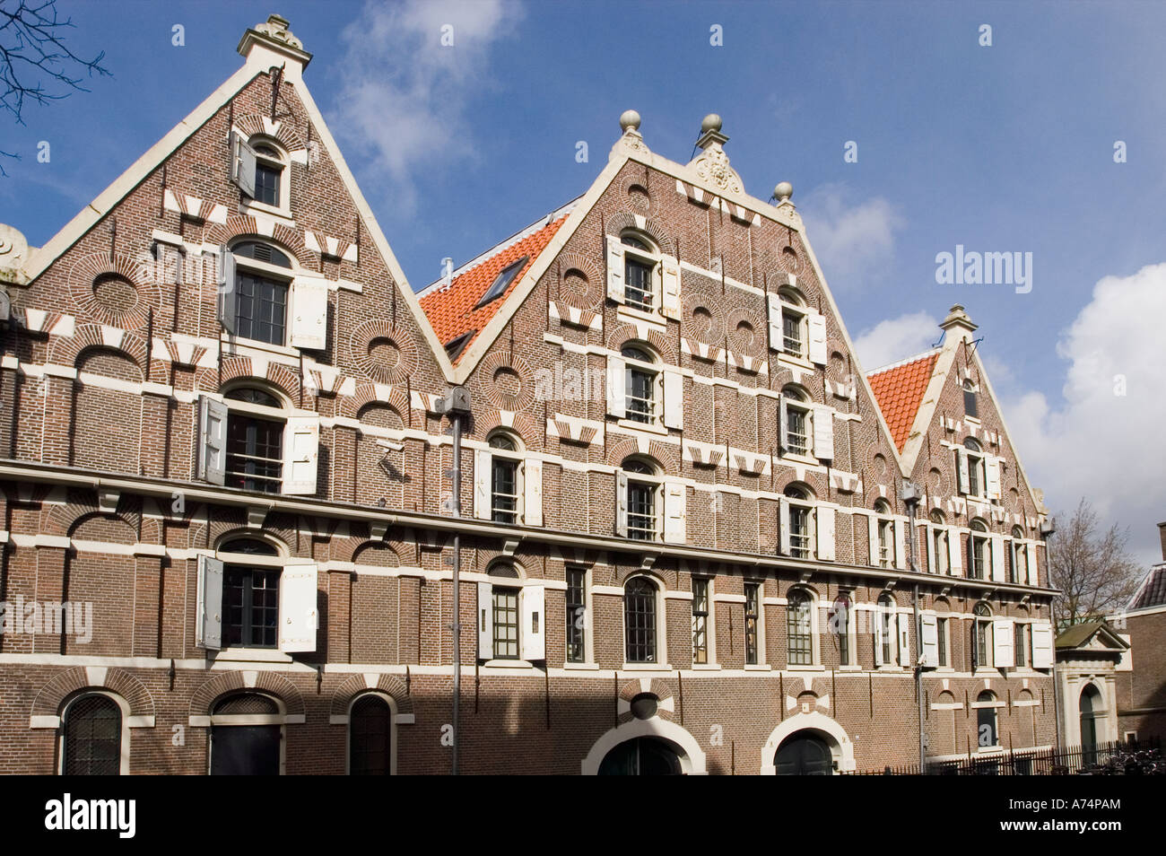 Academy of Architecture building with shutter windows view from Nieuwe ...