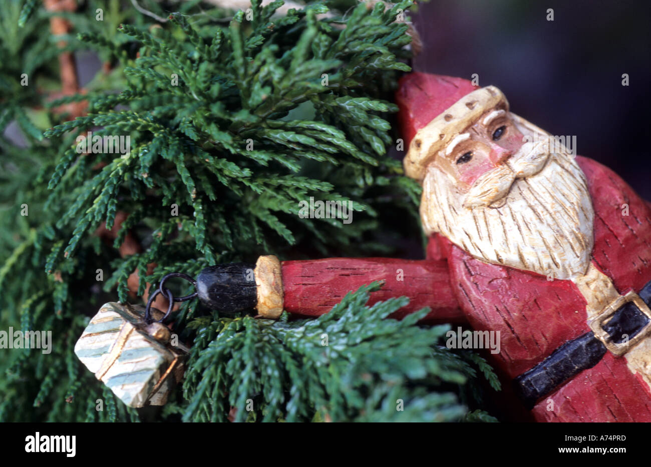Father christmas with parcel hi-res stock photography and images - Alamy