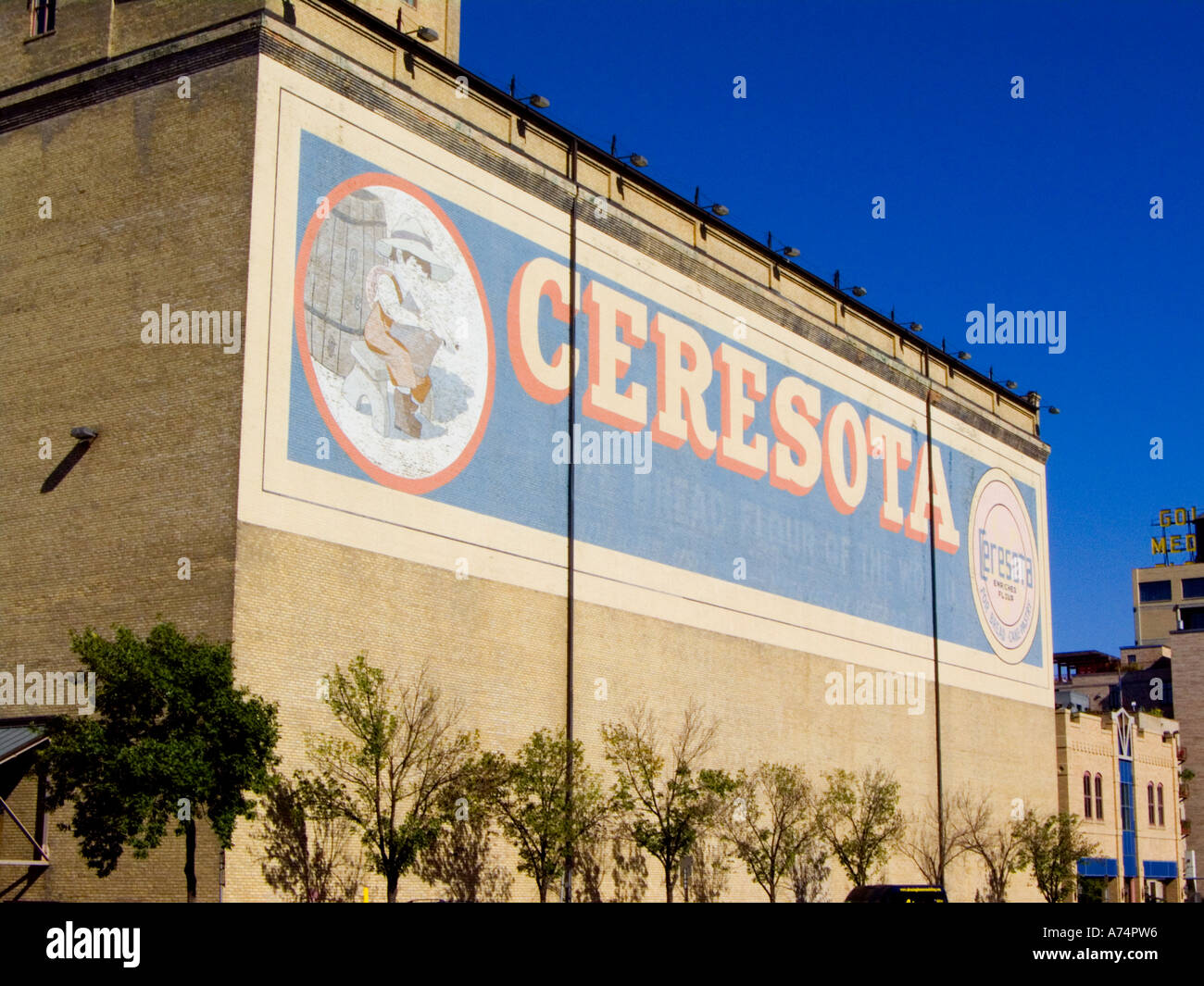 Ceresota Bread and Flour mural is a remnant of the mill and flour ...