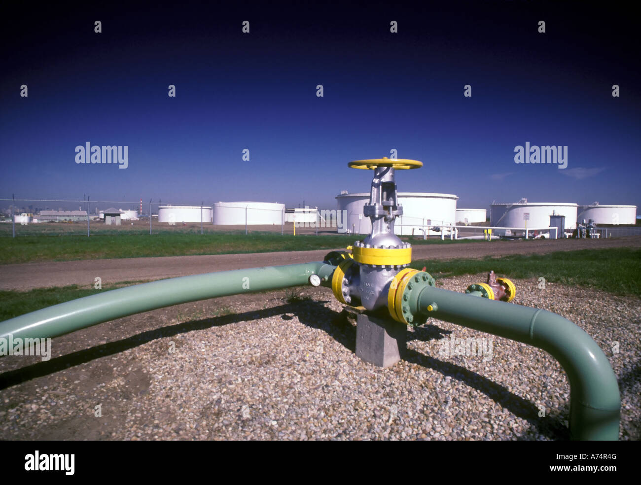Tank farm valves hi-res stock photography and images - Alamy