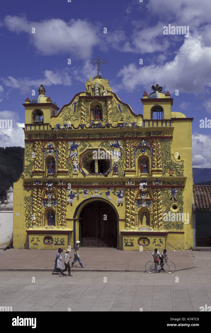Central America, Guatemala, Western Highlands. View of the highlands ...