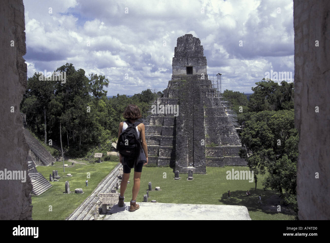 Central America, Guatemala. Ancient Mayan city and cerimonial site of ...