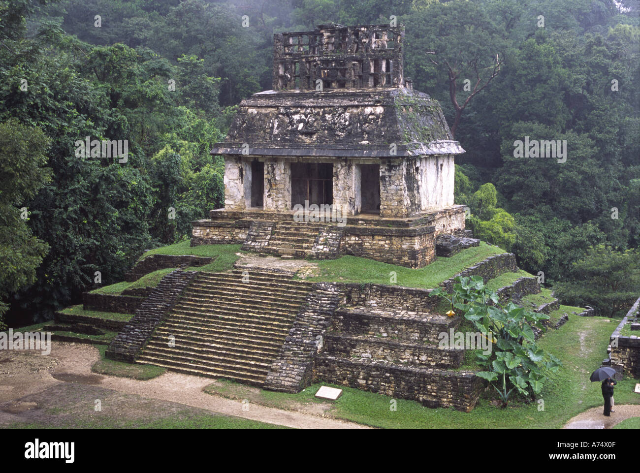 Mexico, Chiapas, Palenque. Mayan Temple of the Sun; Palenque Ruins ...