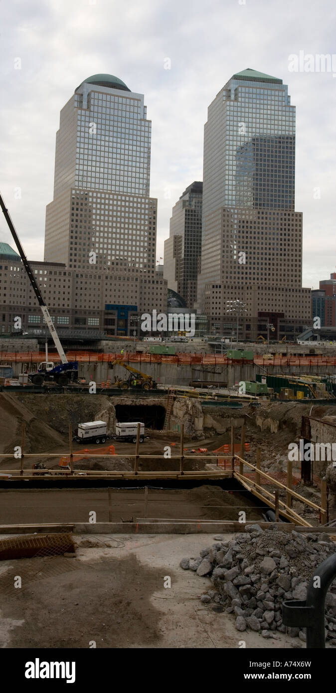 reconstruction work at ground zero manhattan new york Stock Photo - Alamy