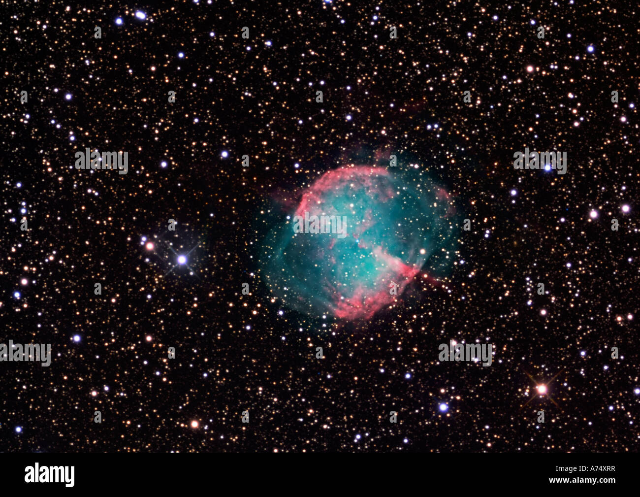 The Dumbbell Nebula, also known as Messier 27 or NGC 6853, is a ...