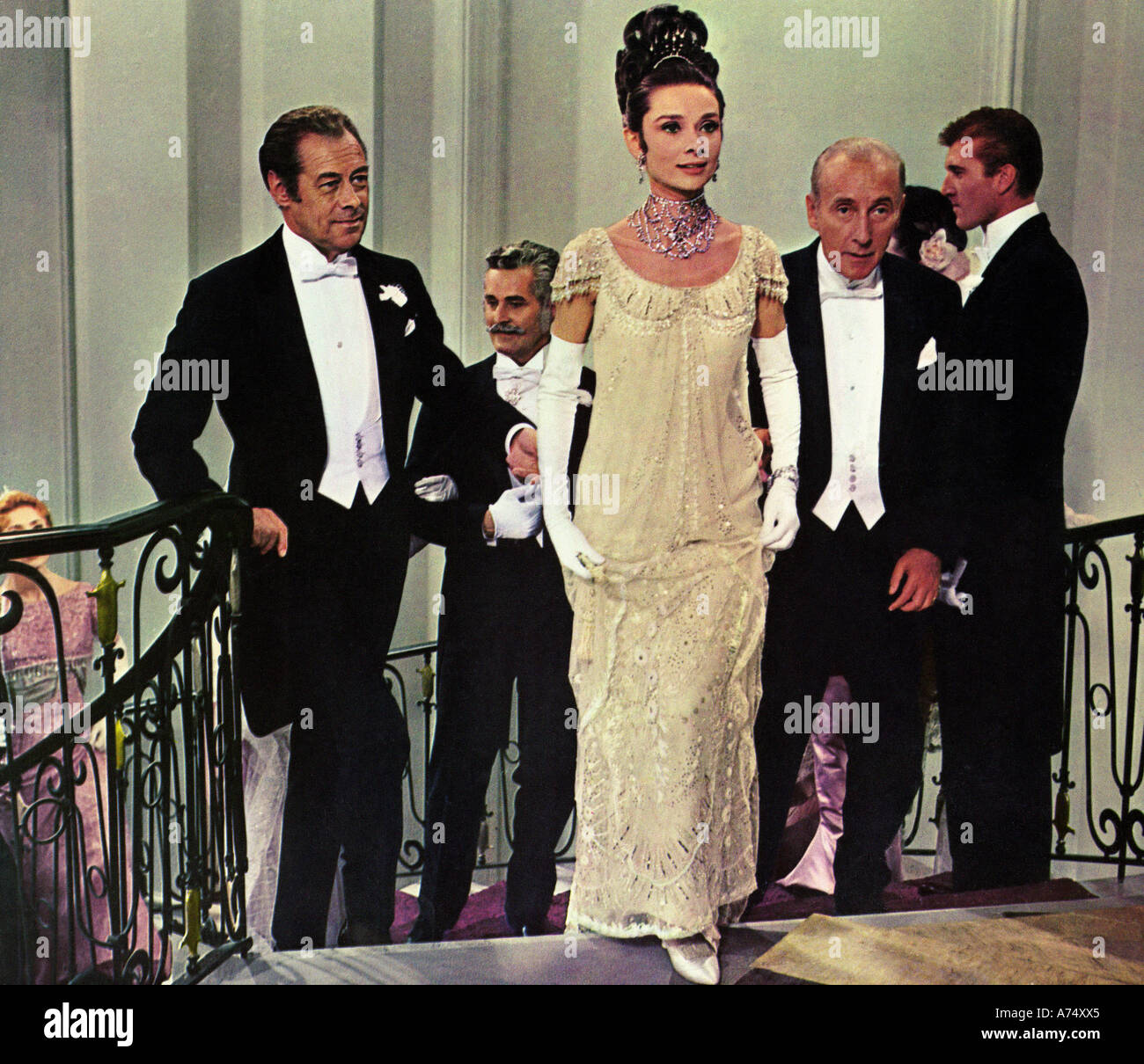 MY FAIR LADY 1964 CBS/Warner film with from left Rex Harrison, Audrey ...