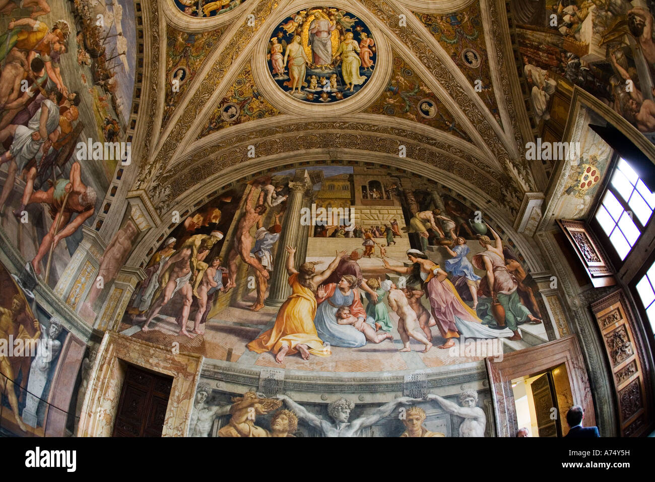 Inside the world famous Vatican Museum in Vatican City Italy Stock ...