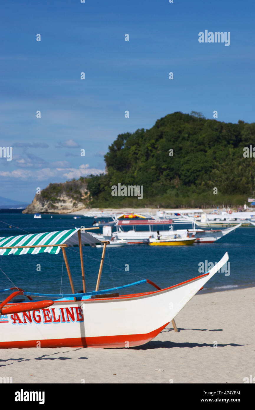 Philippines, Bangka On White Beach Stock Photo - Alamy
