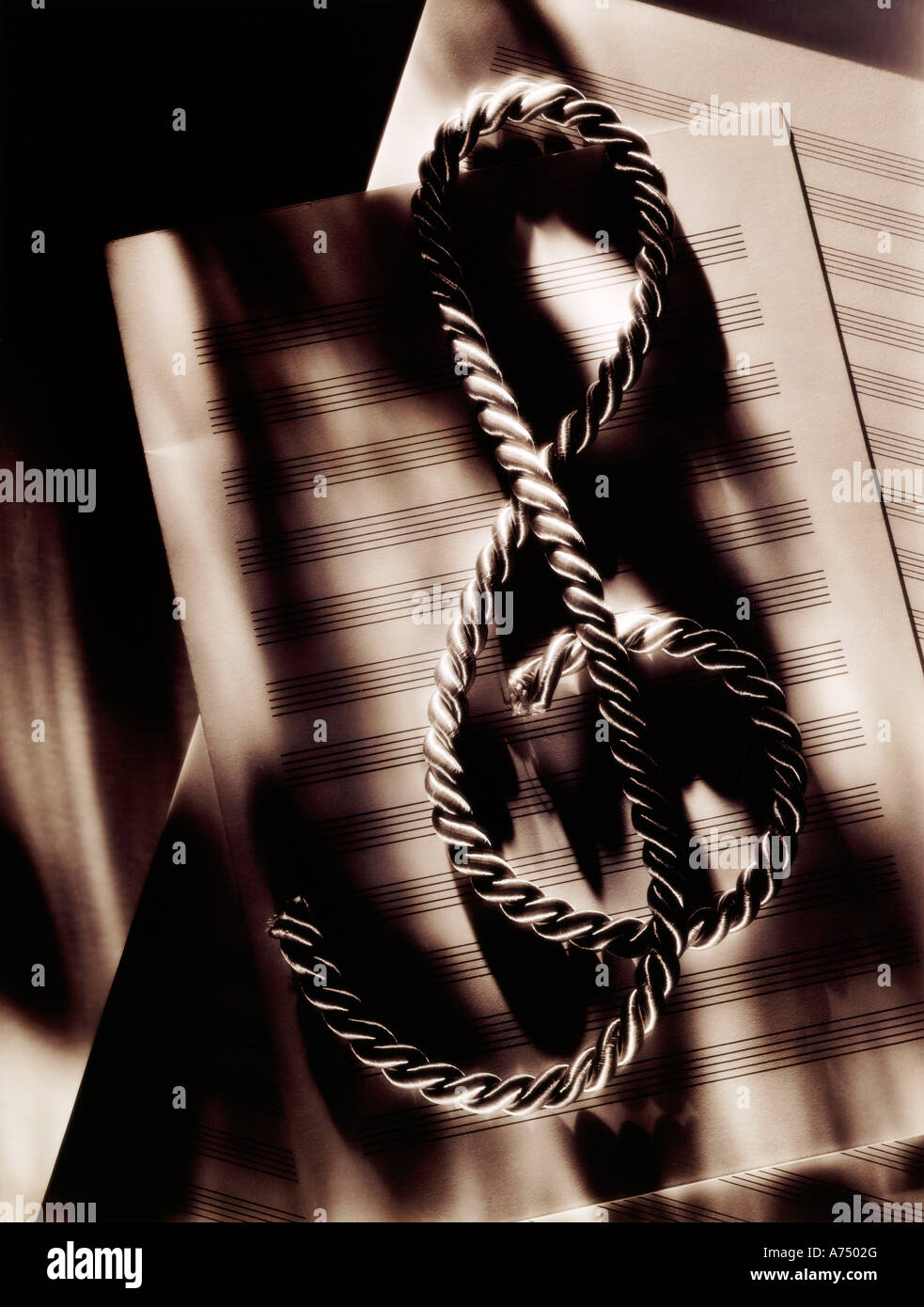 music note cleft sepia arty Stock Photo - Alamy