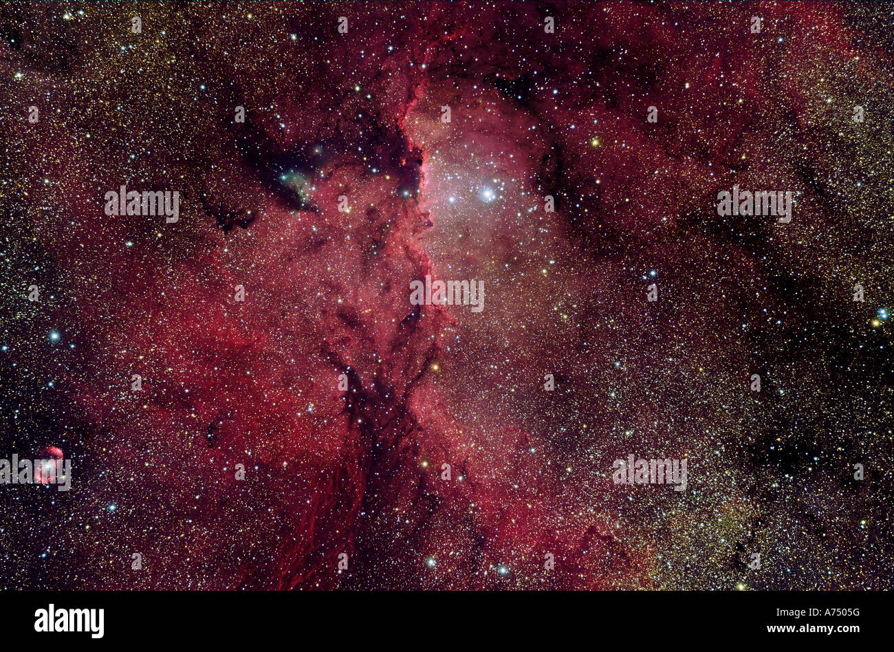 NGC 6188 is an emission nebula in Ara Stock Photo - Alamy