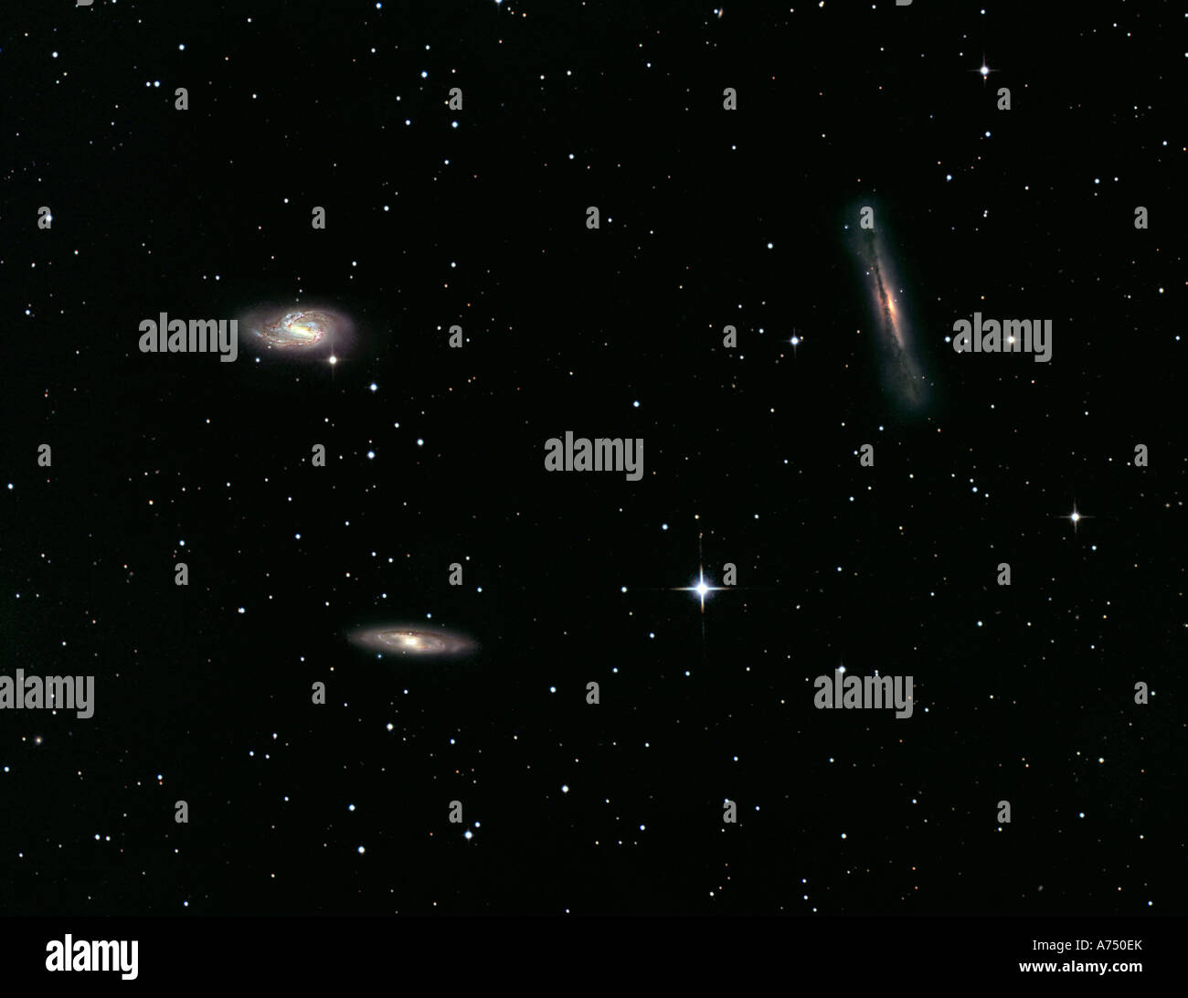 The Leo Triplet, also known as the M66 Group, is a small group of ...