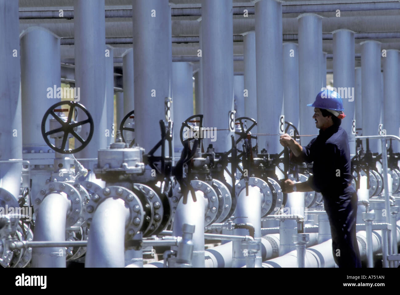 Tank farm valves hi-res stock photography and images - Alamy