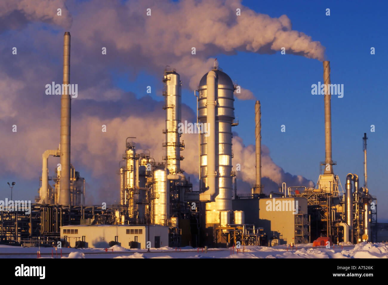 Oil Refinery Edmonton Alberta Canada Stock Photos & Oil Refinery ...