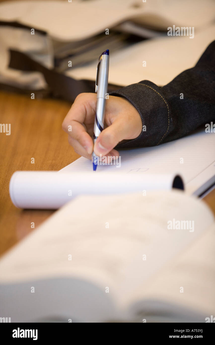 Man taking notes Stock Photo - Alamy