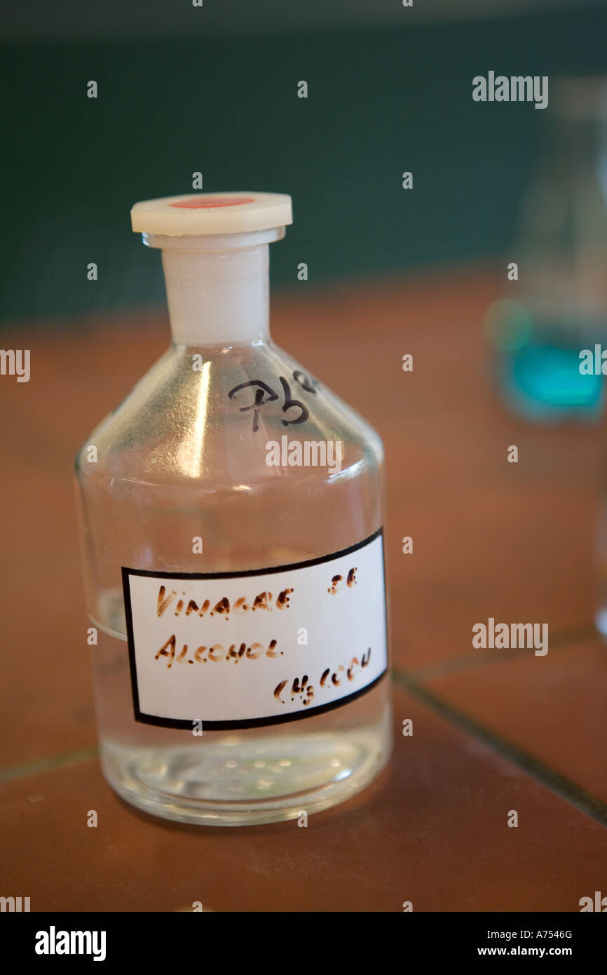 Bottle of chemicals Stock Photo - Alamy