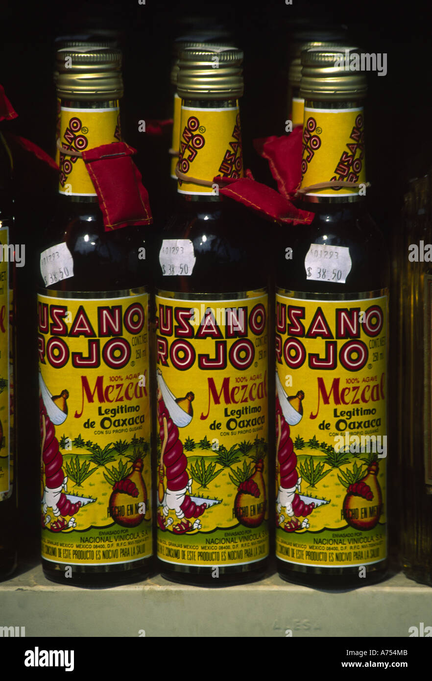 Mezcal Bottles Puerto Vallarta Mexico Stock Photo - Alamy