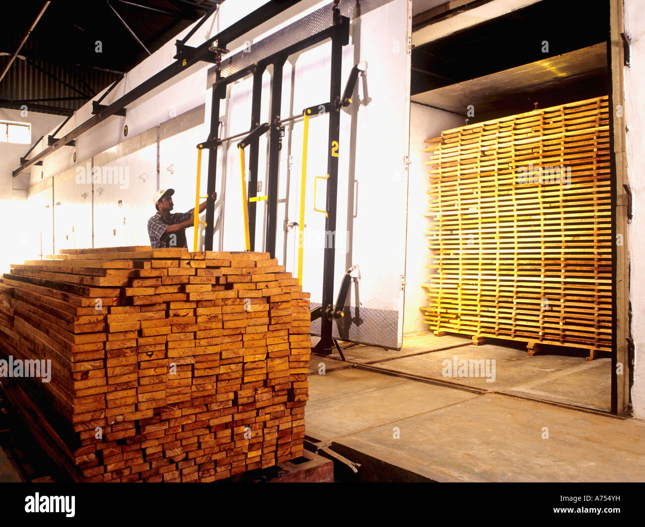 RUBCO RUBBER WOOD PROCESSING IN THALASSERY KERALA Stock Photo - Alamy