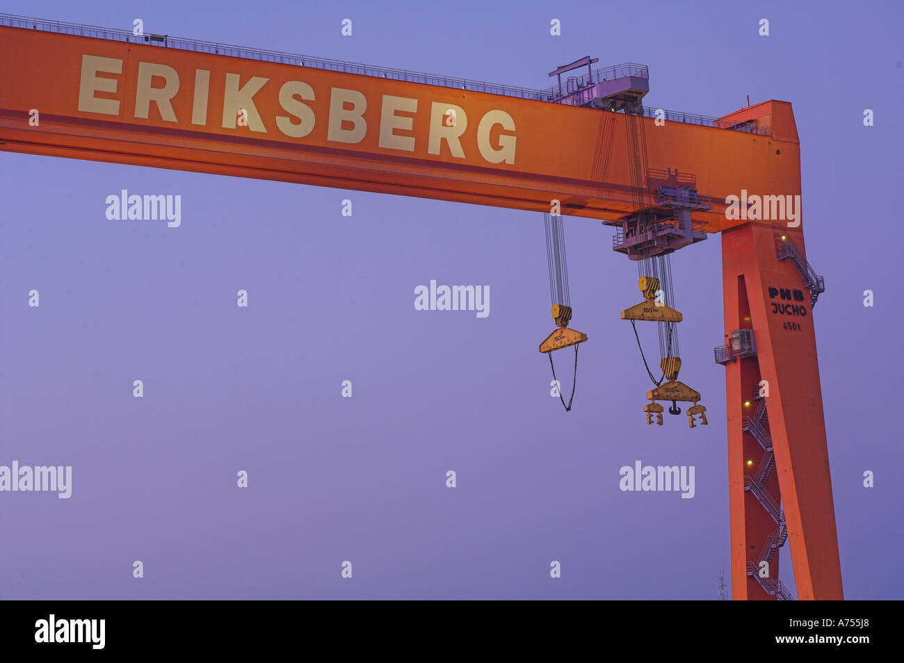 Crane at Eriksbergs wharf Gothenburg Sweden Stock Photo - Alamy