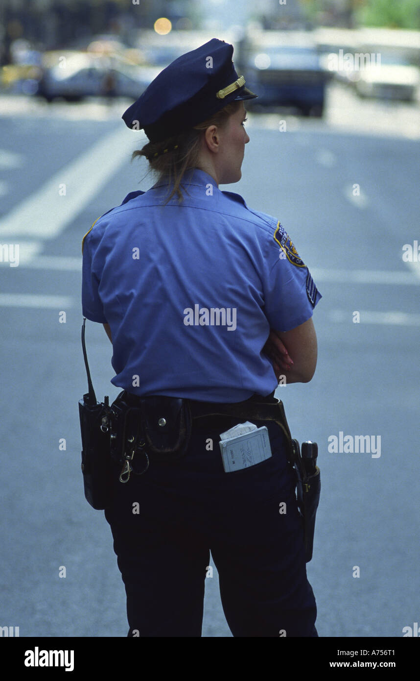 Police Woman New York City USA Stock Photo - Alamy