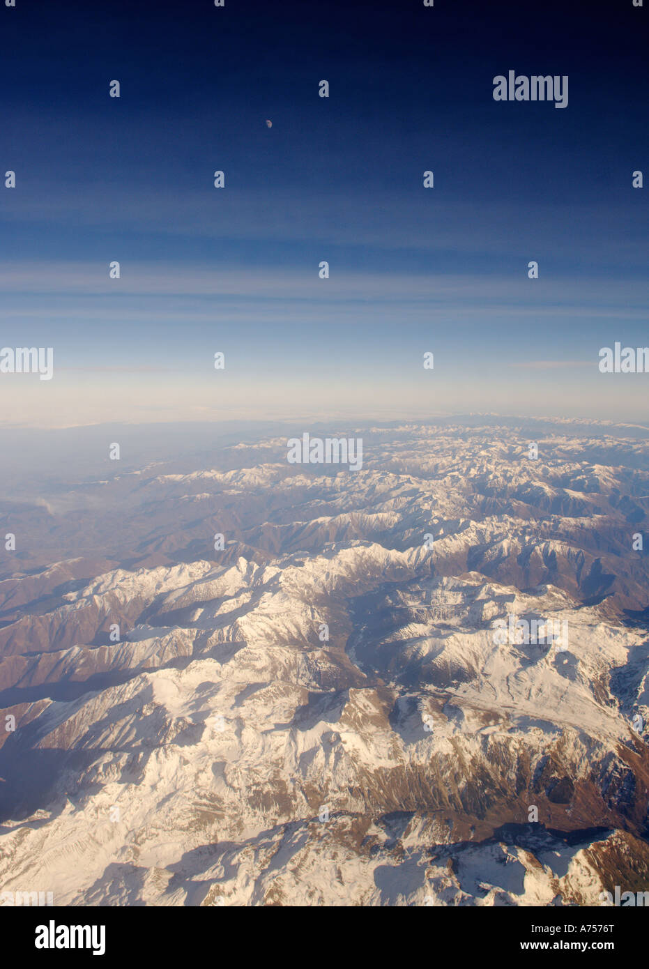 Pyrenees mountain range from the air Stock Photo - Alamy