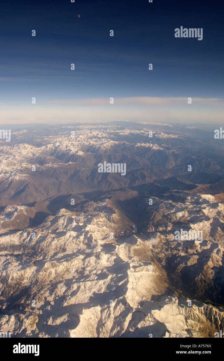 Pyrenees mountain range from the air Stock Photo - Alamy