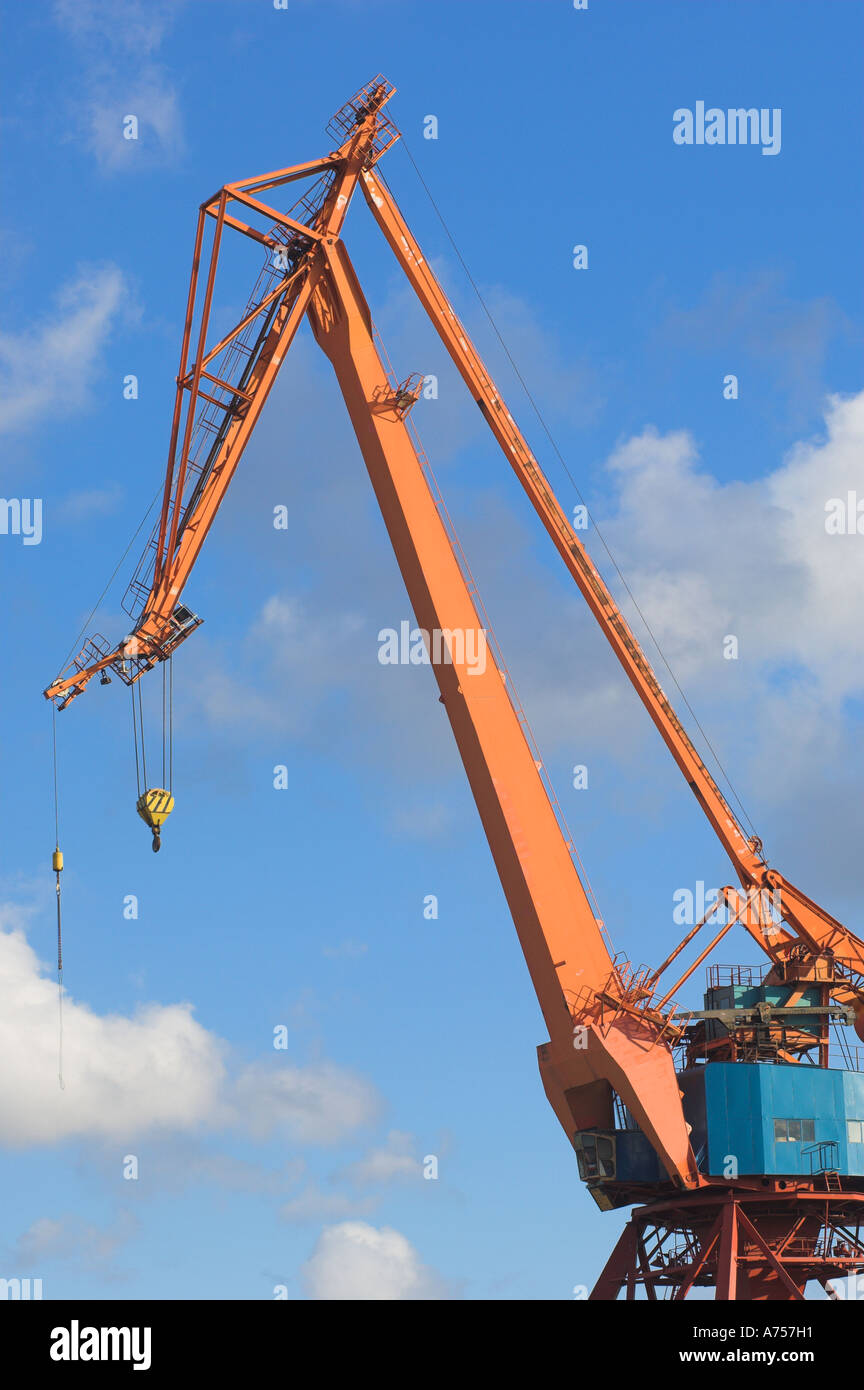 Crane at the shipyard. Gothenburg, Sweden Stock Photo - Alamy