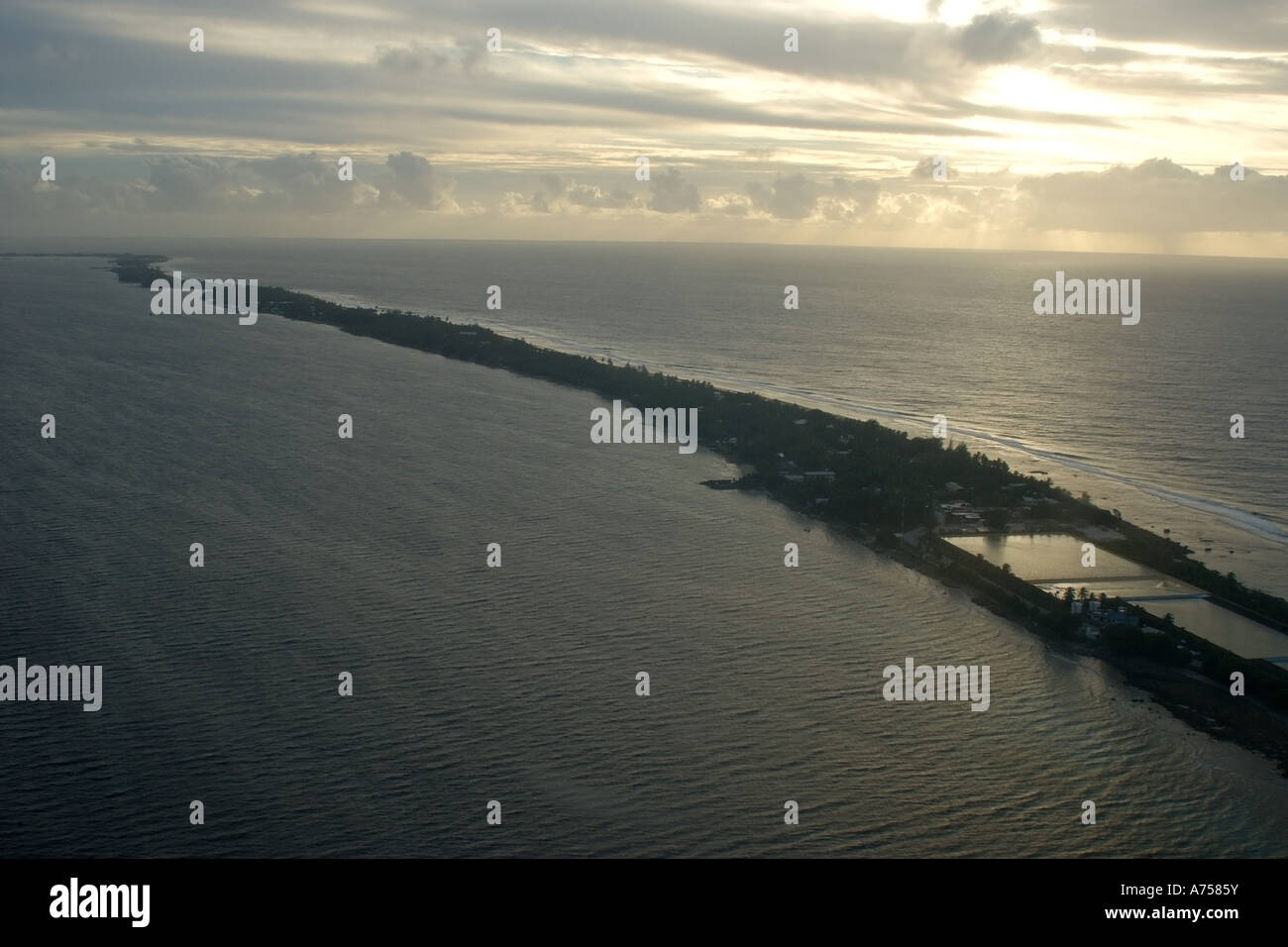 Aerial view of Majuro atoll Marshall Islands Micronesia Stock Photo - Alamy