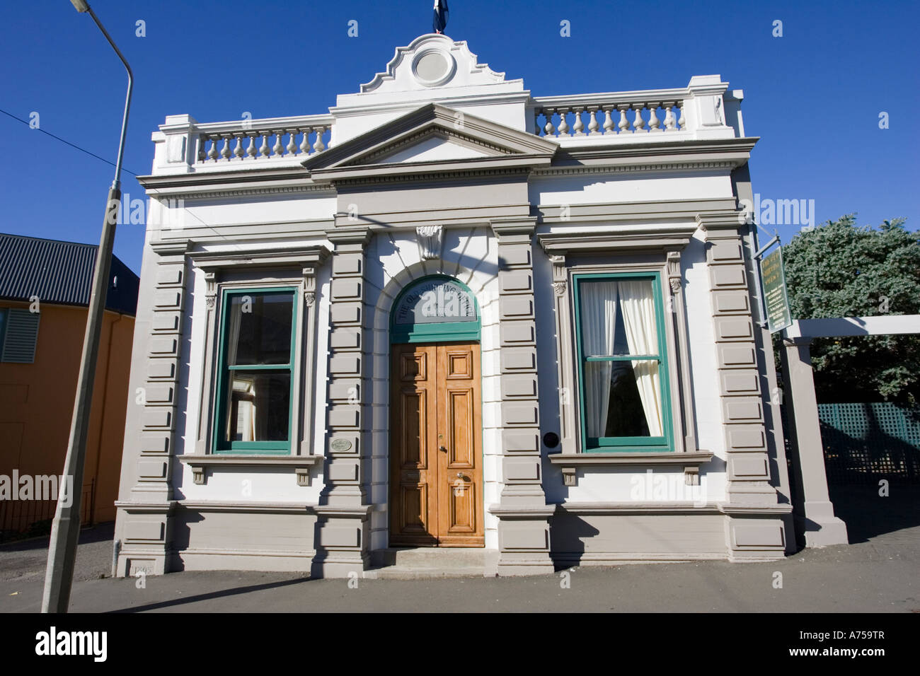 The Old Shipping Office alongside Akaroa harbour Banks Peninsula New ...