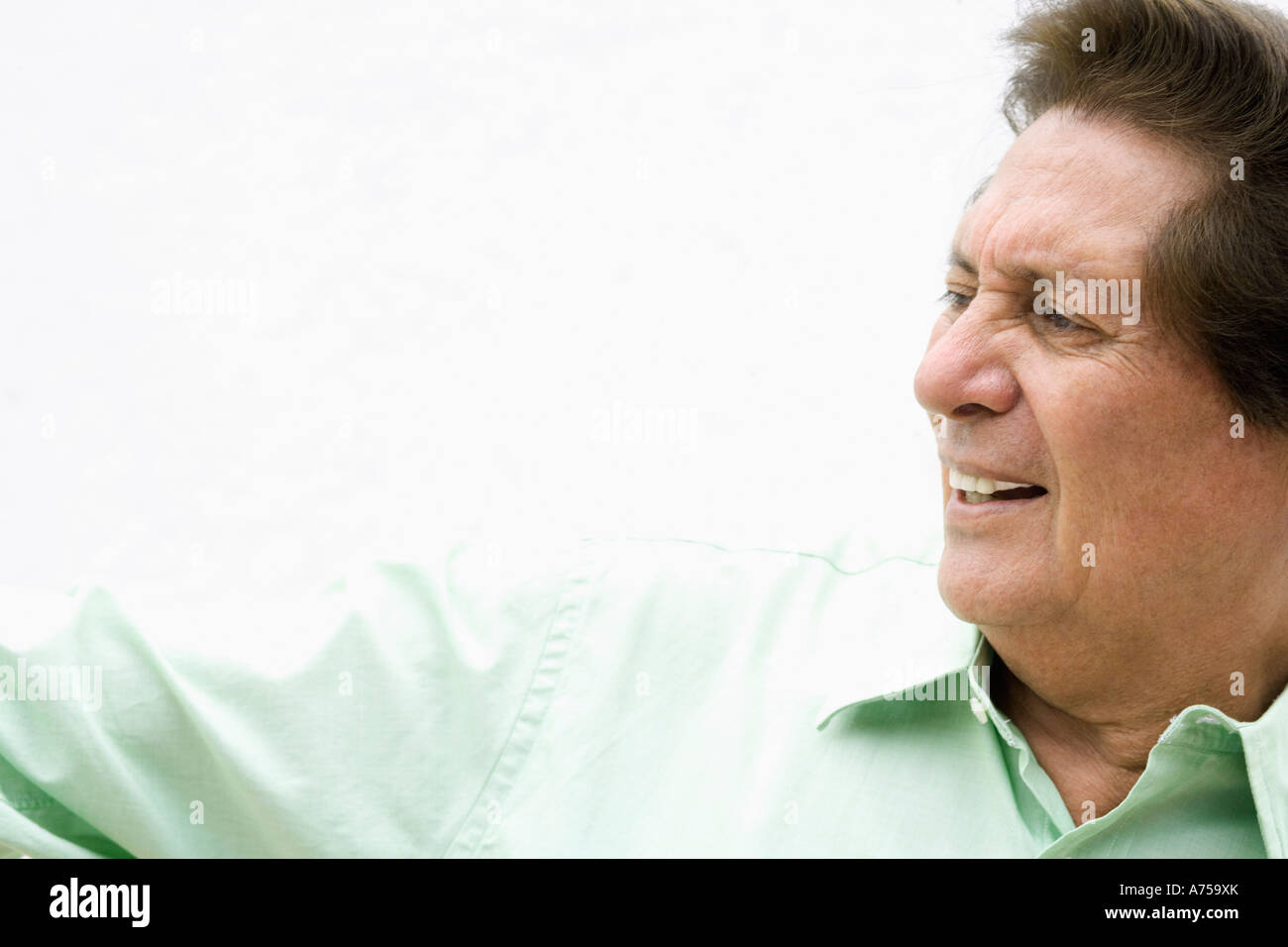 Middle-aged man smiling Stock Photo - Alamy