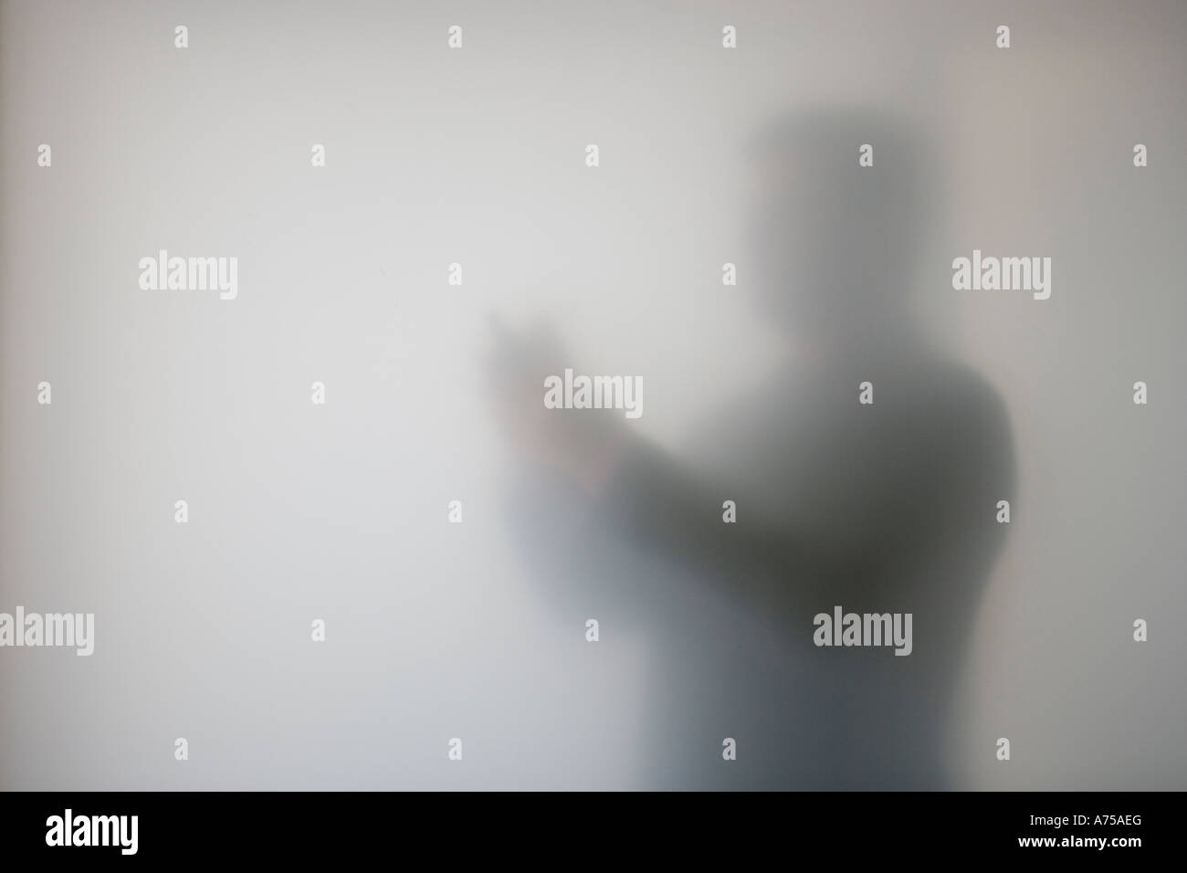 Silhouette of man clapping Stock Photo - Alamy