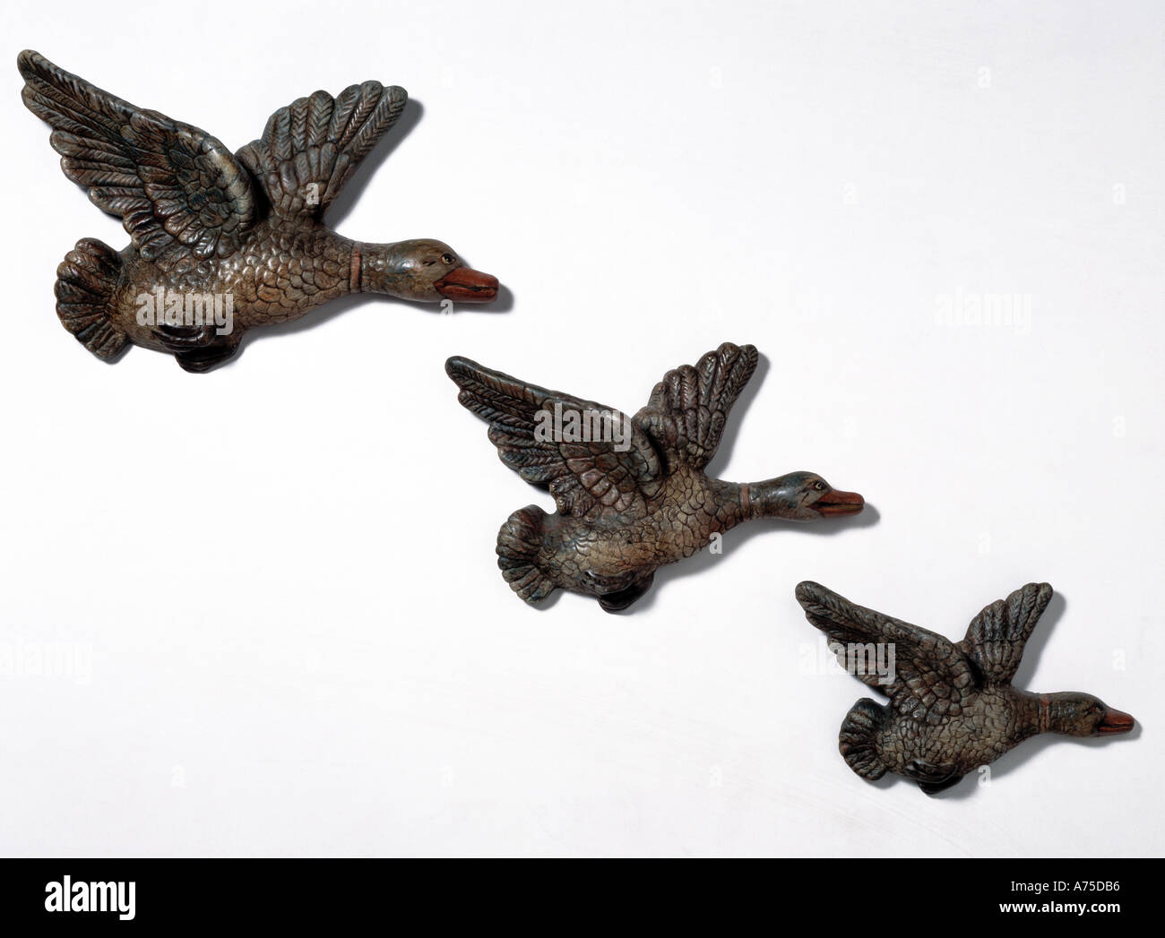 Three flying duck ornament hi-res stock photography and images - Alamy