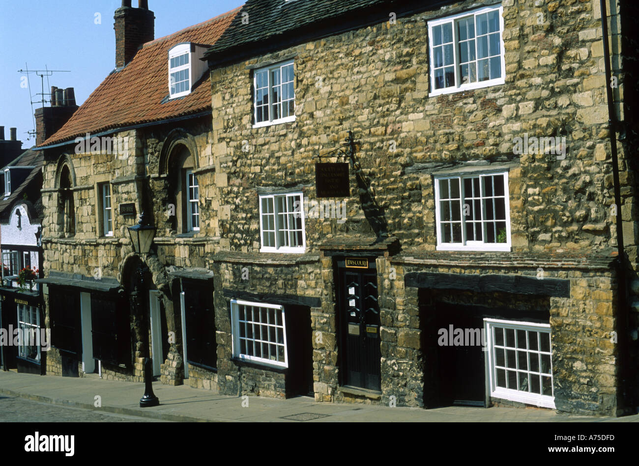 Jews House and Jews Court Lincoln England Stock Photo - Alamy