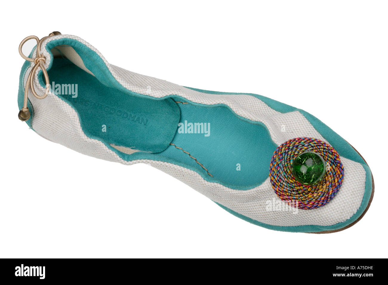 Georgina Goodman canvas and leather shoe Stock Photo - Alamy