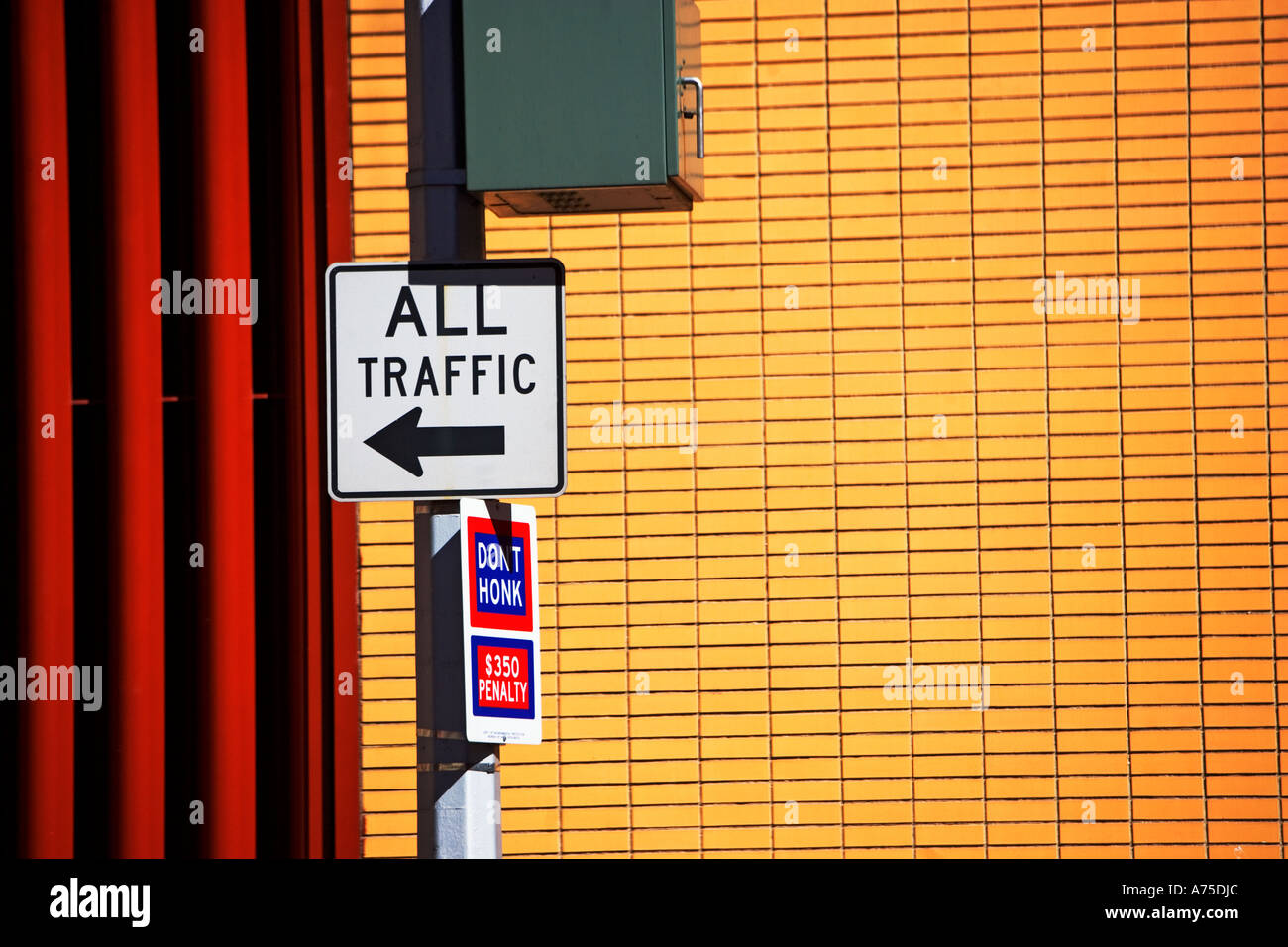 ALL TRAFFIC SIGN Stock Photo - Alamy