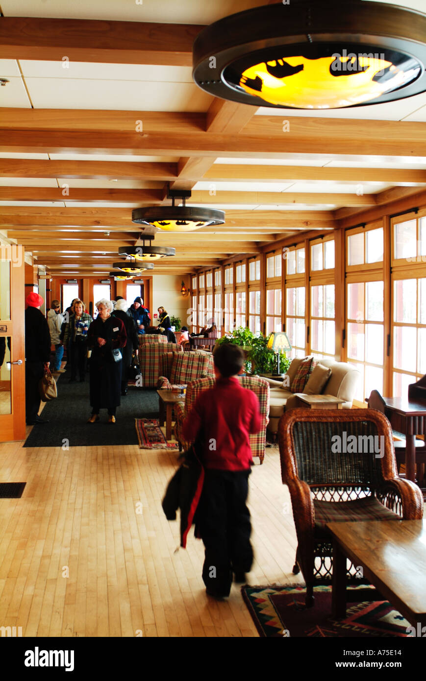 Yellowstone lodge interior hi-res stock photography and images - Alamy