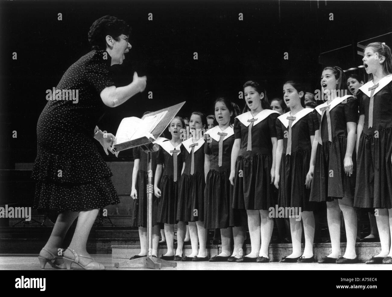 Group of school children performing at the Schools proms London Stock ...
