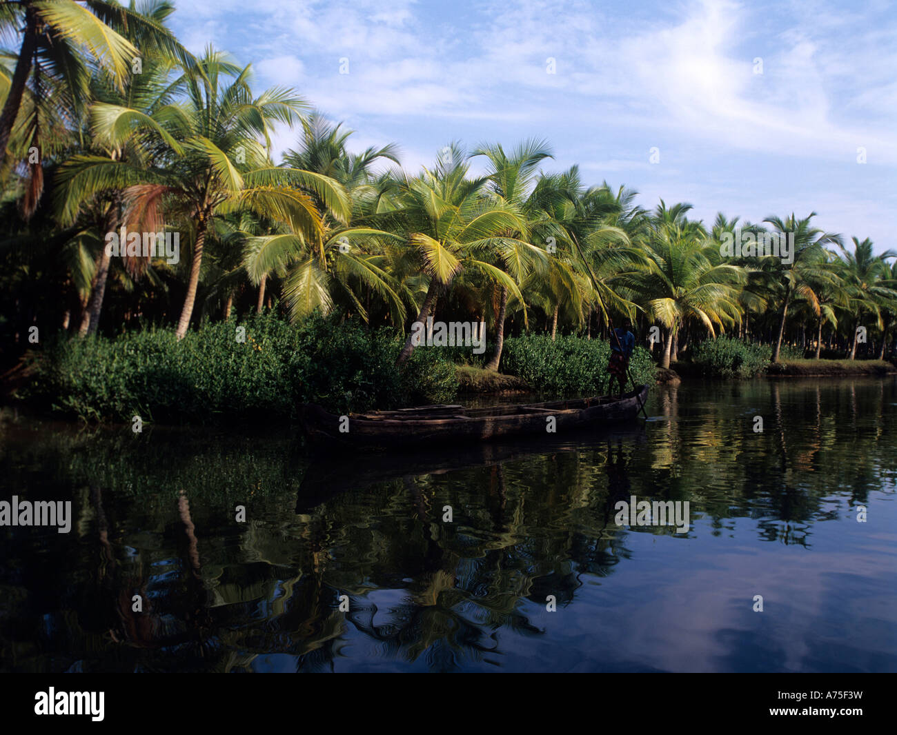 BACKWATERS OF POOVAR TRIVANDRUM KERALA Stock Photo - Alamy