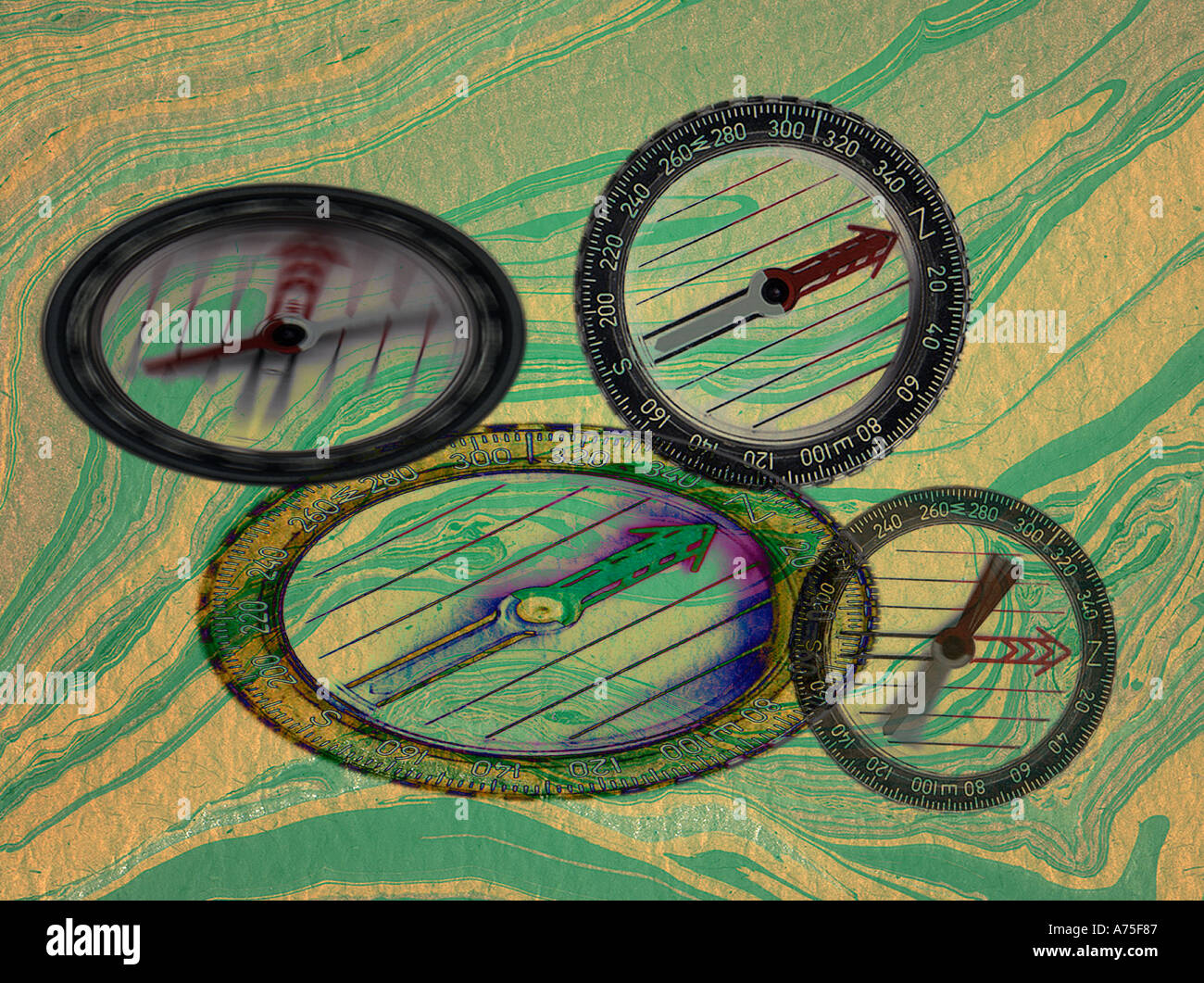 Plotting compass hi-res stock photography and images - Alamy