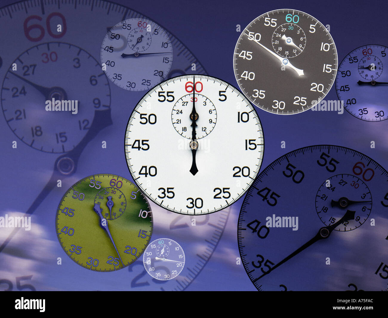 Stopwatches and time Stock Photo - Alamy