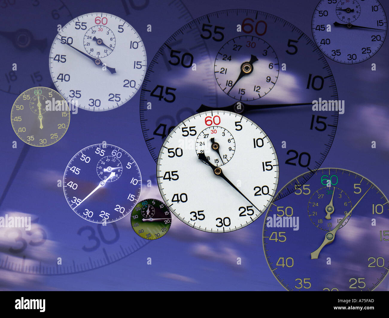 Stopwatches and time Stock Photo - Alamy