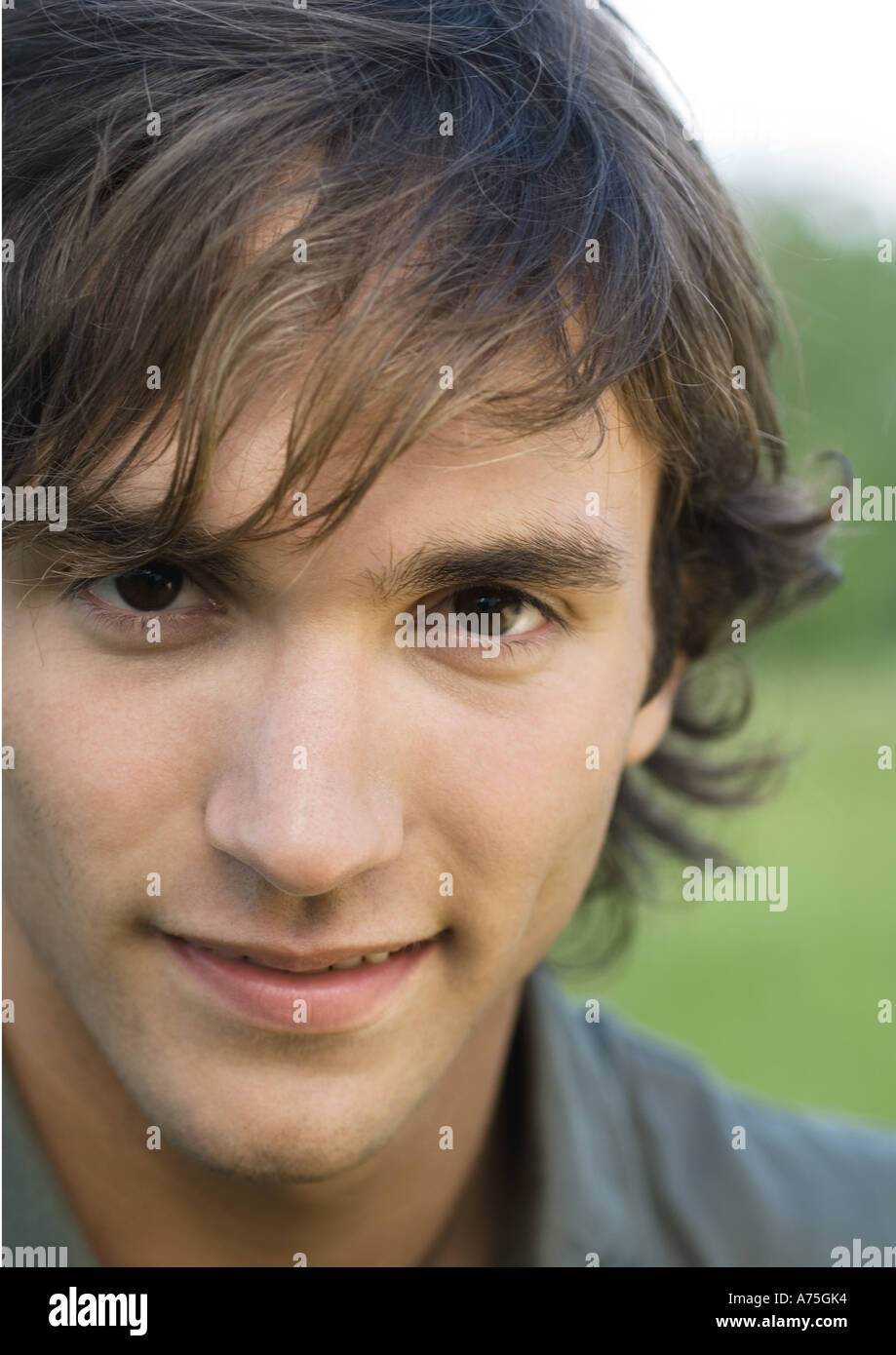 Young man smiling, portrait Stock Photo - Alamy