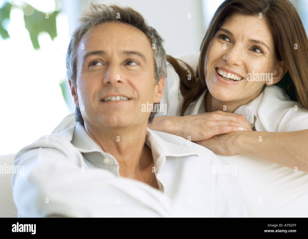 Close up two mature couples sitting hi-res stock photography and images ...