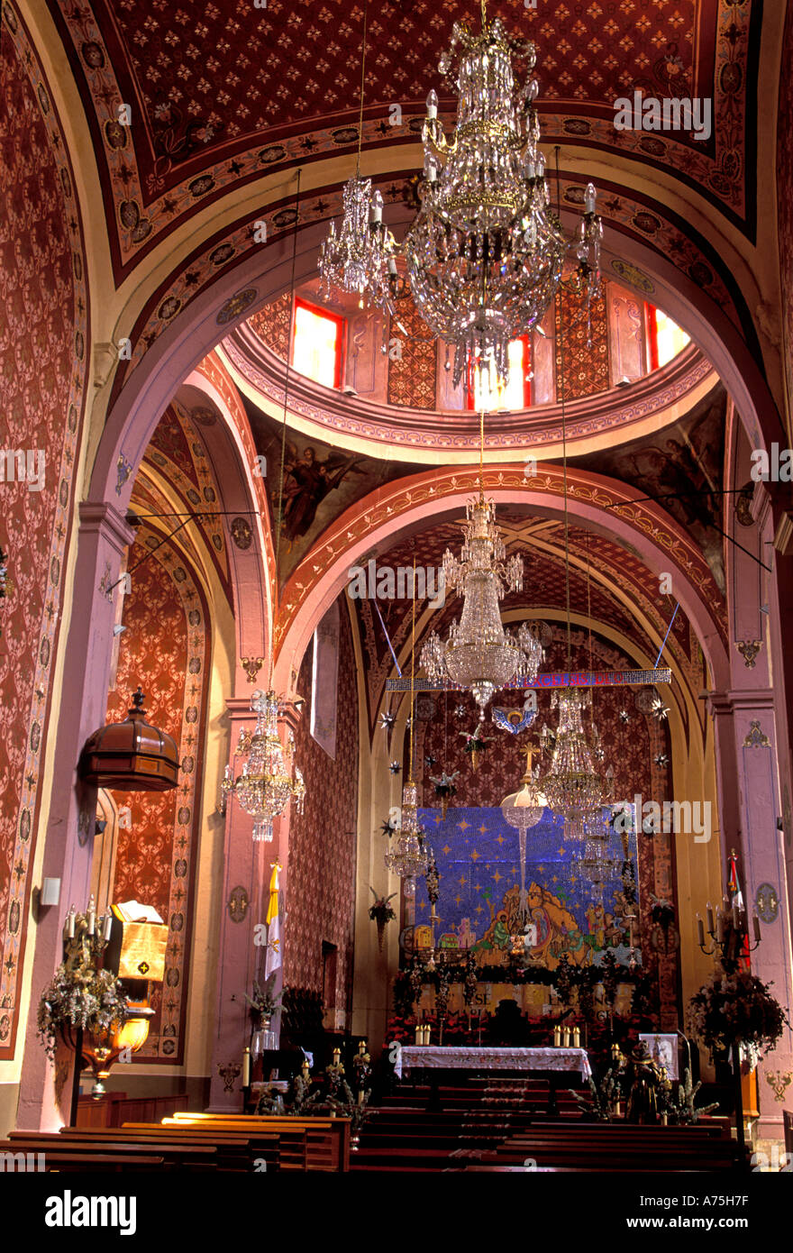 main altar, altar, San Antonio Church, Iglesia de San Antonio, Roman ...