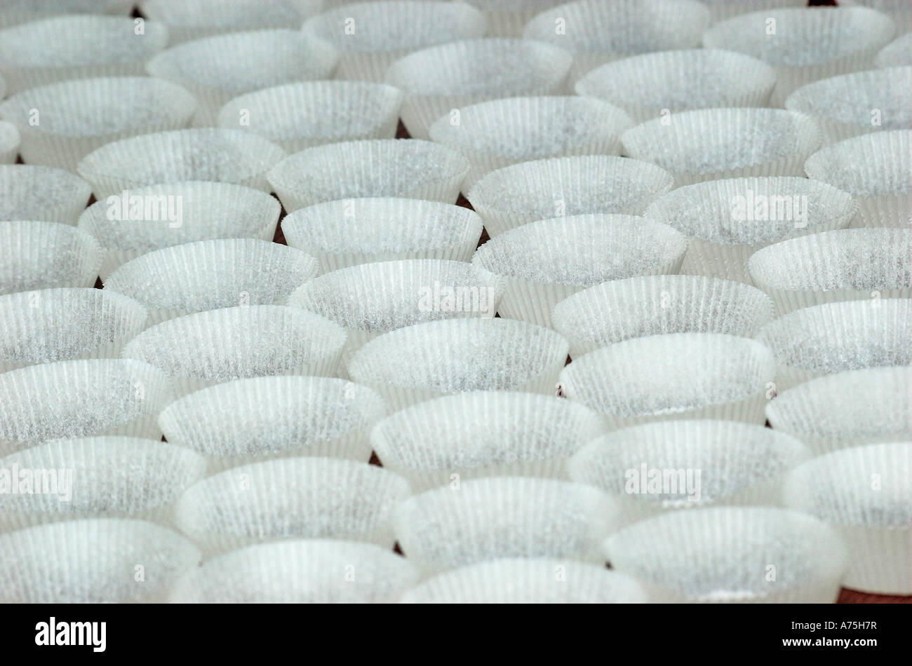 Empty cupcake cases Stock Photo - Alamy